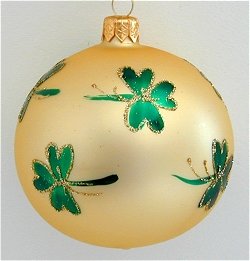 Blown Glass Ornaments Irish Theme