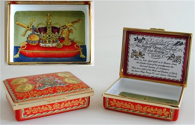 Halcyon Days Enamels Queens Birthday